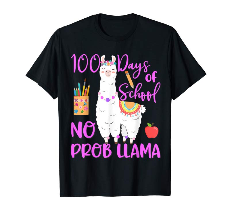 Buy 100 Days Of School No Prob-llama Llama Teacher 100th Day | Inspire ...