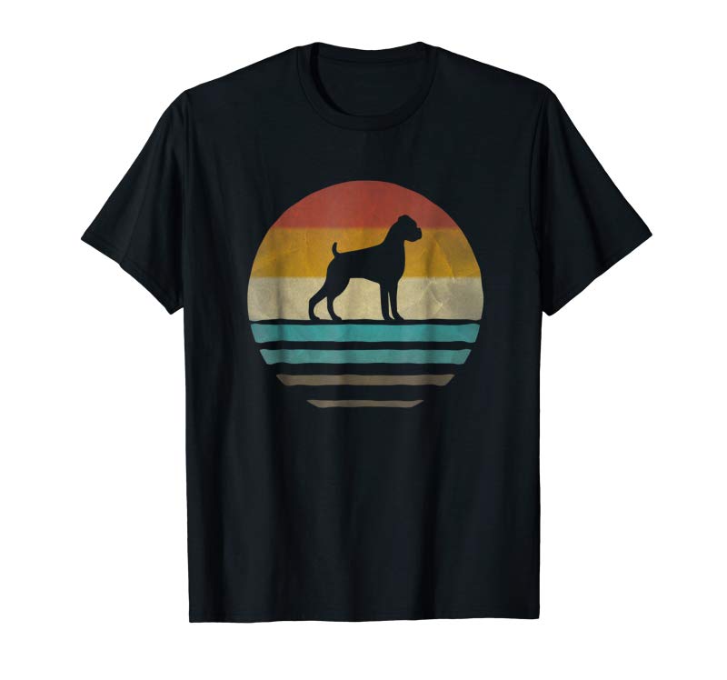 Buy Boxer Dog Shirt Retro Vintage 70s Silhouette Breed Gift | Inspire ...