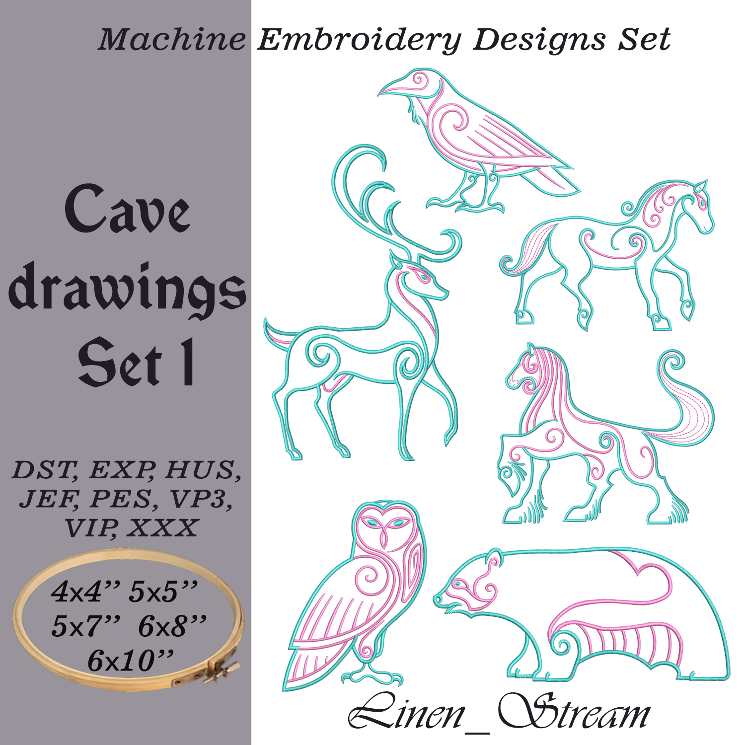 Set Cave drawings 1 design in 8 formats and 5 sizes | Inspire Uplift