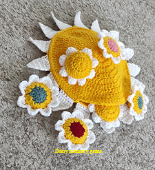 Crochet Daisy Memory Game PDF Pattern - Unique Design by BNM | Inspire ...
