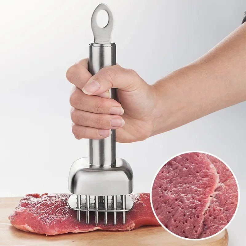 Meat Tenderizer Needle Tool – Perfect for Steak & Pork Cuts | Inspire ...