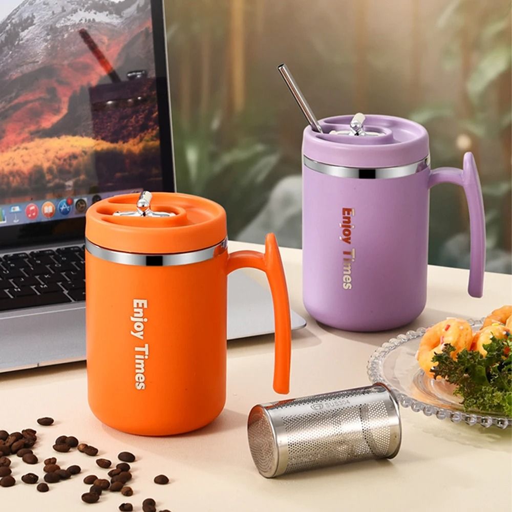 500ML Stainless Steel Tea Infuser Mug with Lid | Inspire Uplift