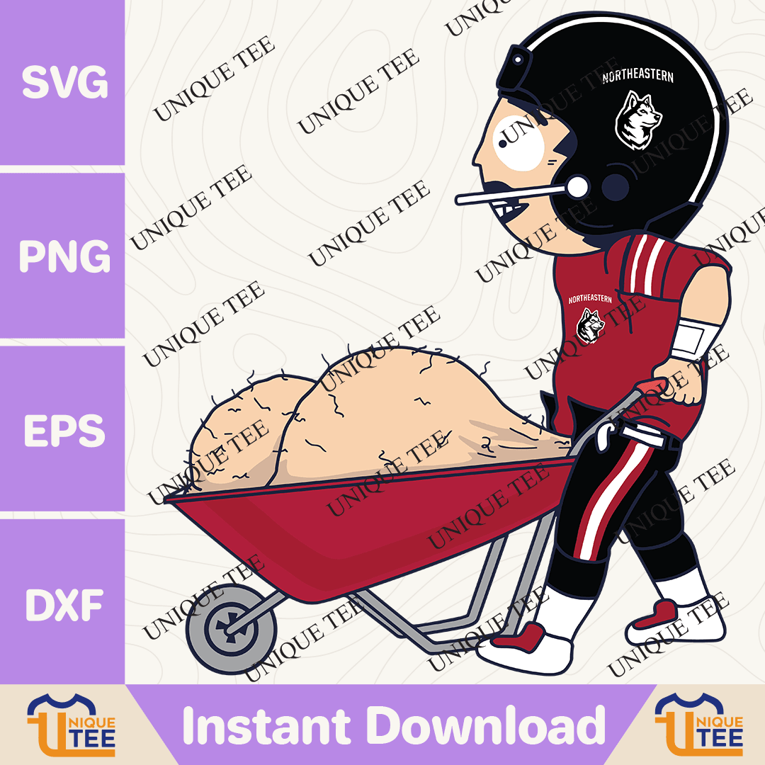 Northeastern Huskies Svg, Football Team Svg, Logo Svg, Game | Inspire ...