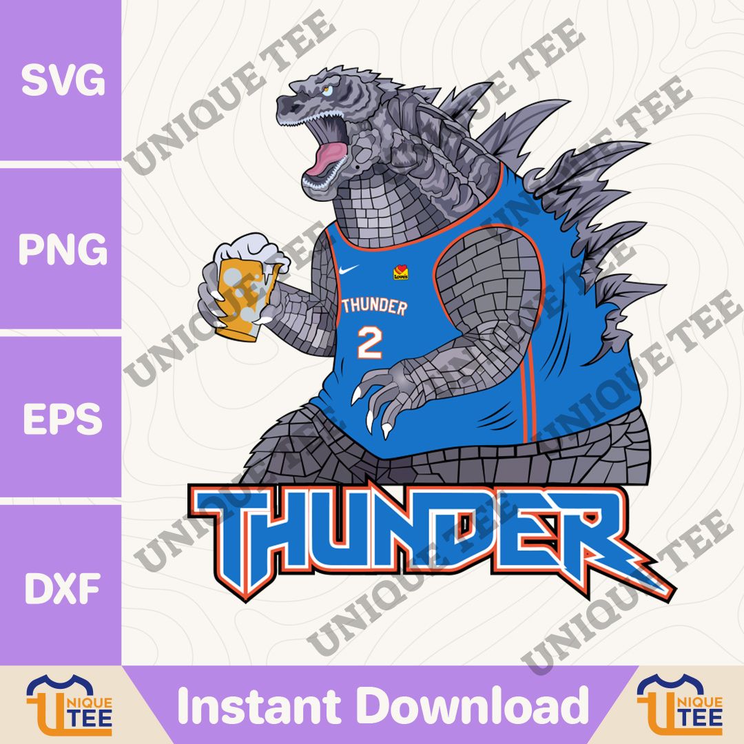 Oklahoma City Thunder Svg, NBA Teams Svg, Png, Dxf, College | Inspire ...