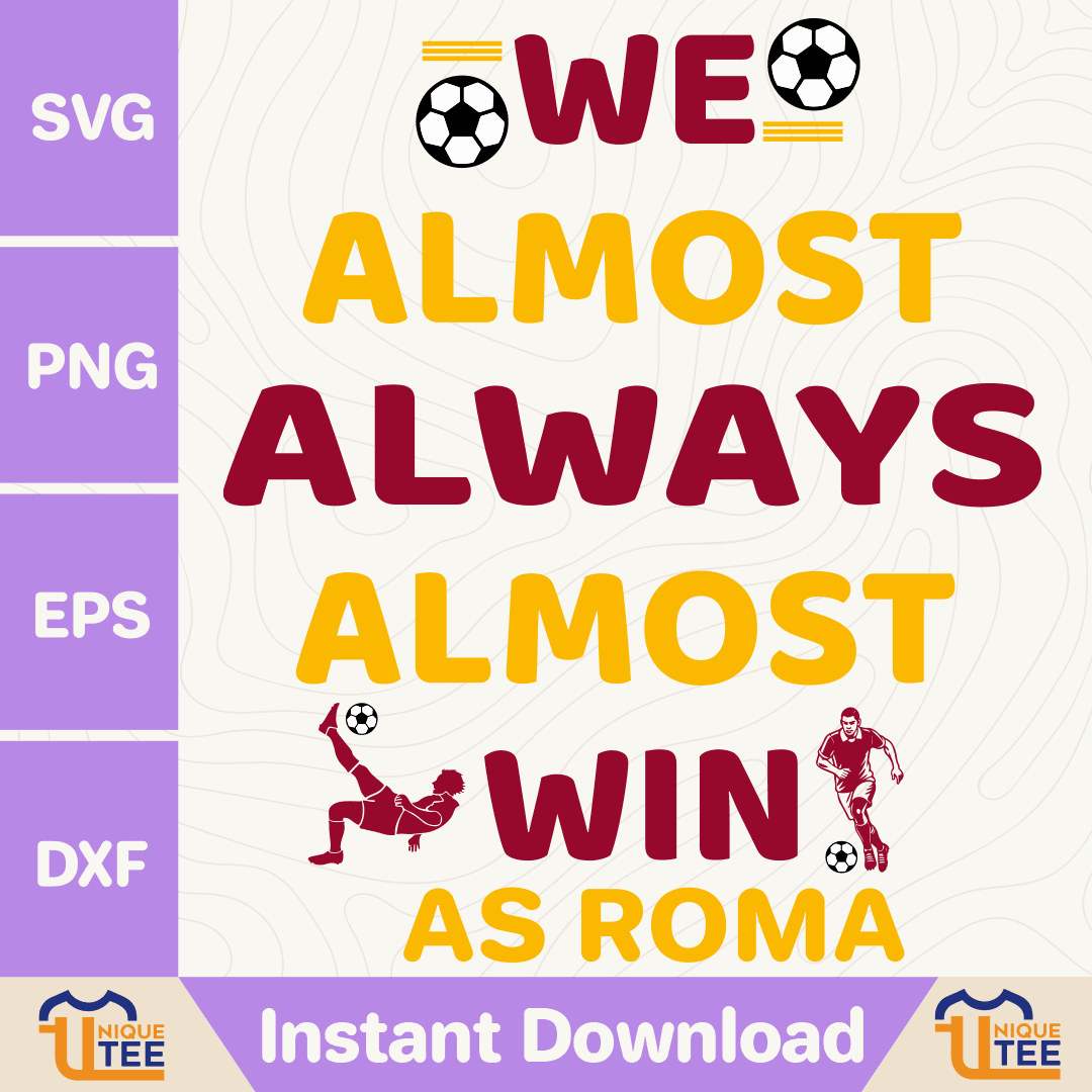 AS Roma Svg, Cricut, Svg, Eps, Logo Svg, Sublimation, Footba | Inspire ...