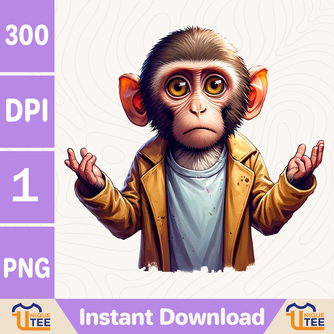 Surprise Animated Monkeys Clipart, Surprise Monkey Bundle, M | Inspire ...