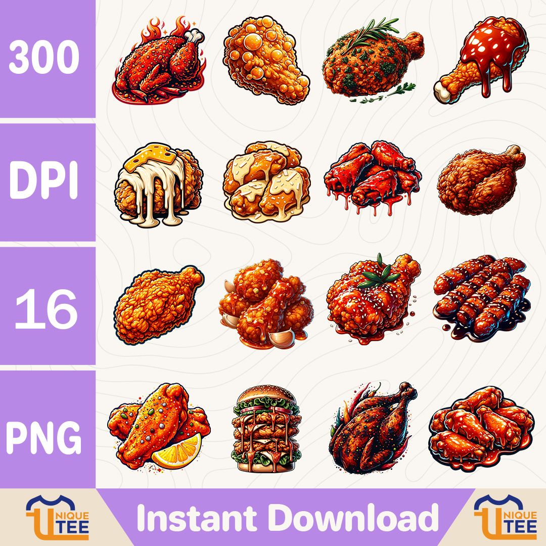 Delicious Fried Chicken Pngs Bundle, Cheese Burger, Fast Foo | Inspire ...