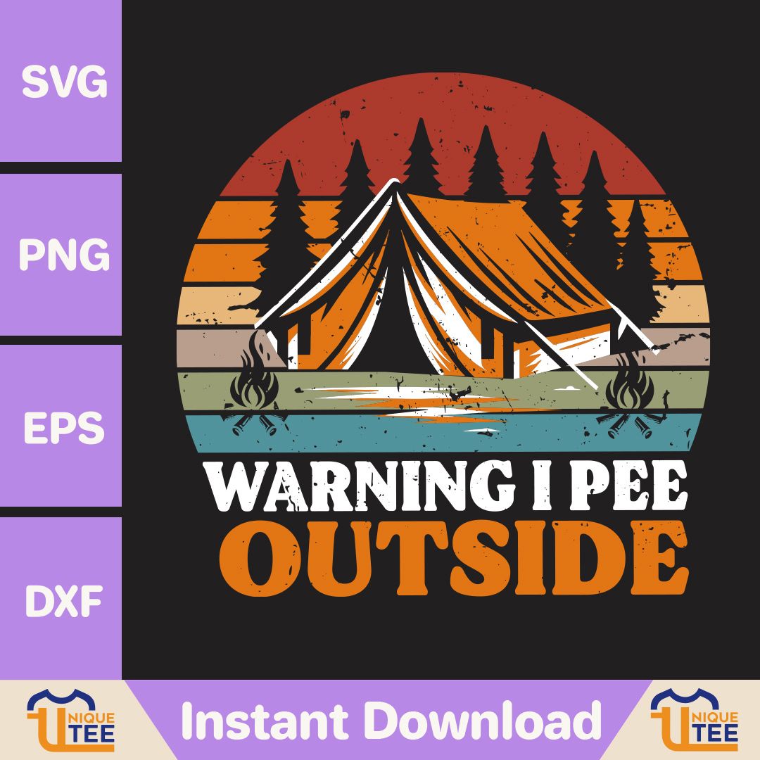 Warning I Pee Outside Typography T Shirt Design, Perfect for | Inspire ...