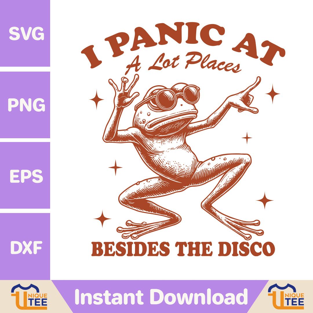 Places Besides the Disco Frog T Shirt Design, Disco Frog Tee | Inspire ...