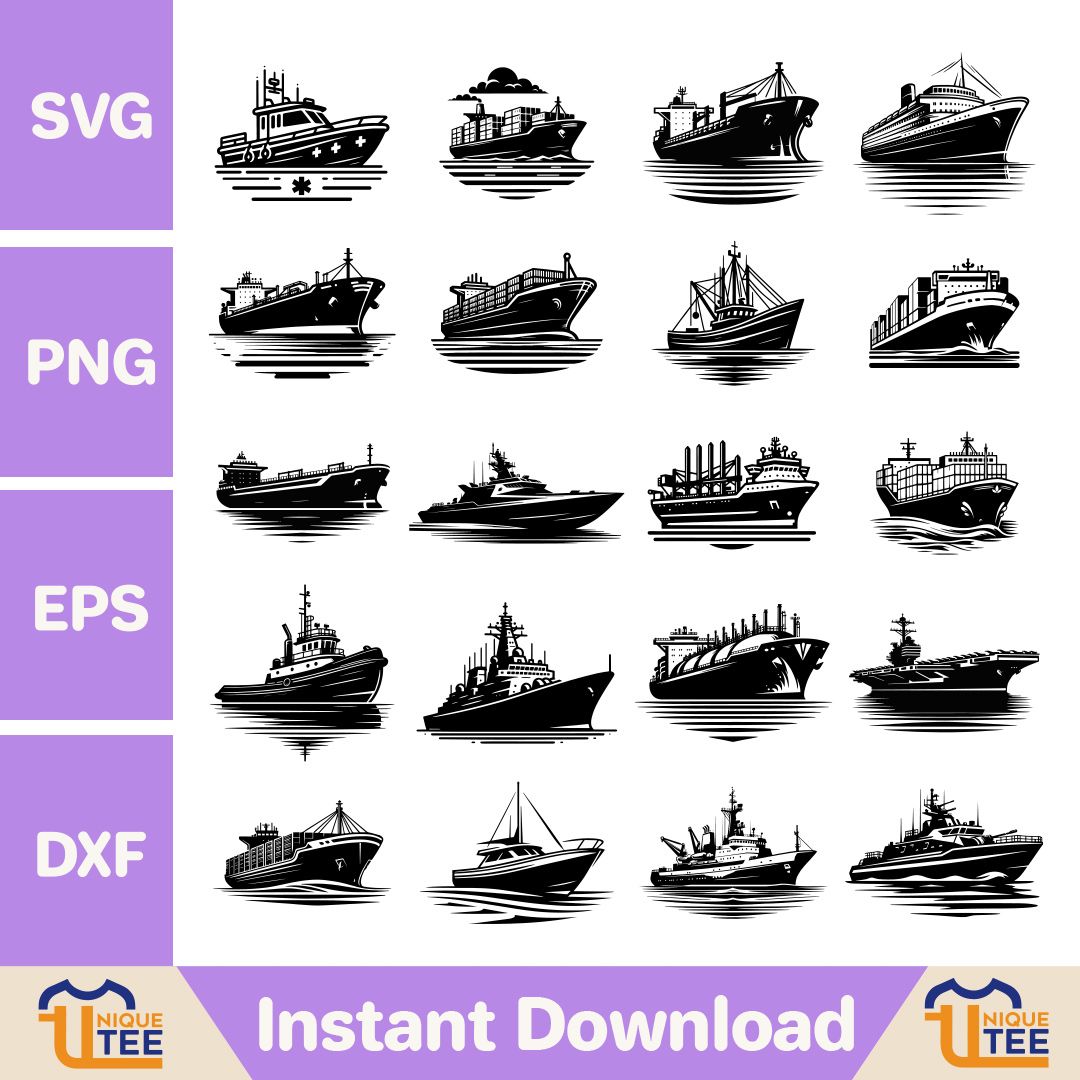Ship Svg Bundle, Family Cruise Ship Svg, Cruise Ship SVG Col | Inspire ...