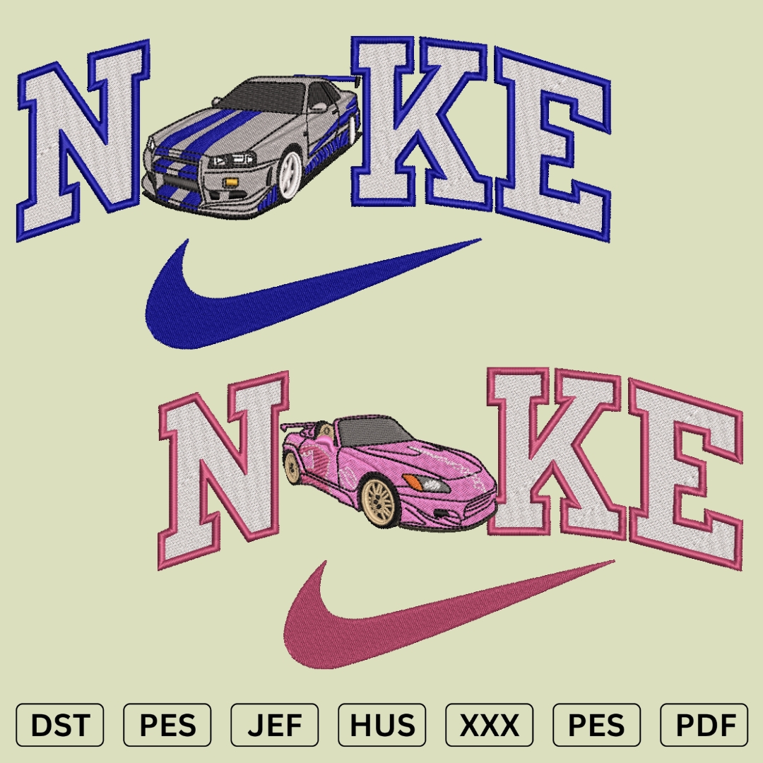 Nike suki and Nike Brian bullet - Fast & Furious Embroidery | Inspire ...
