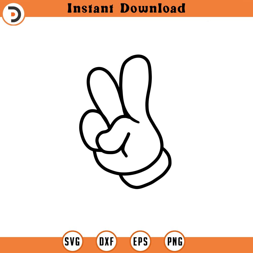 Mouse Peace Hands svg, Peace, Mouse svg, png, dxf, jpeg, Dig - Inspire ...