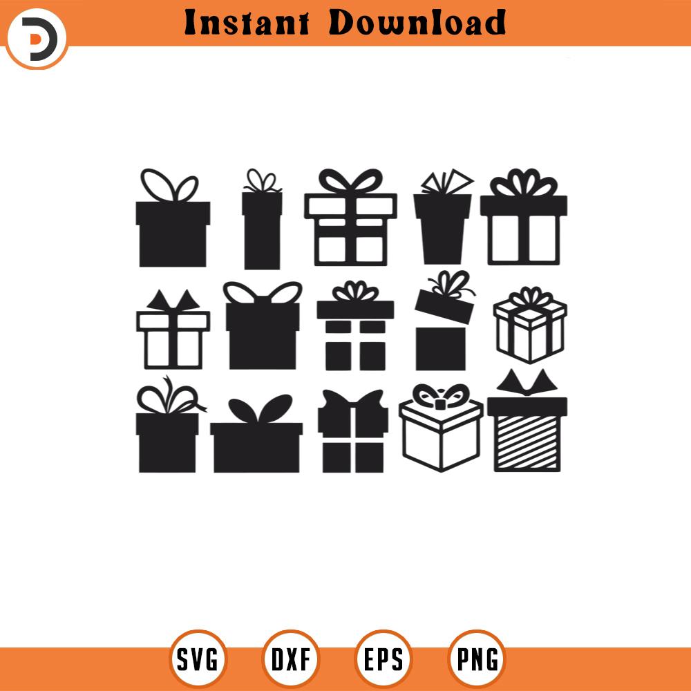 gift packages SVG, Gift Box SVG,Presents SVG Bundle,Present | Inspire ...