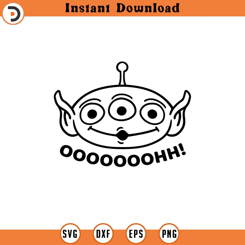 Alien SVG Toy Story png clipart , cut file outline silhouett | Inspire ...