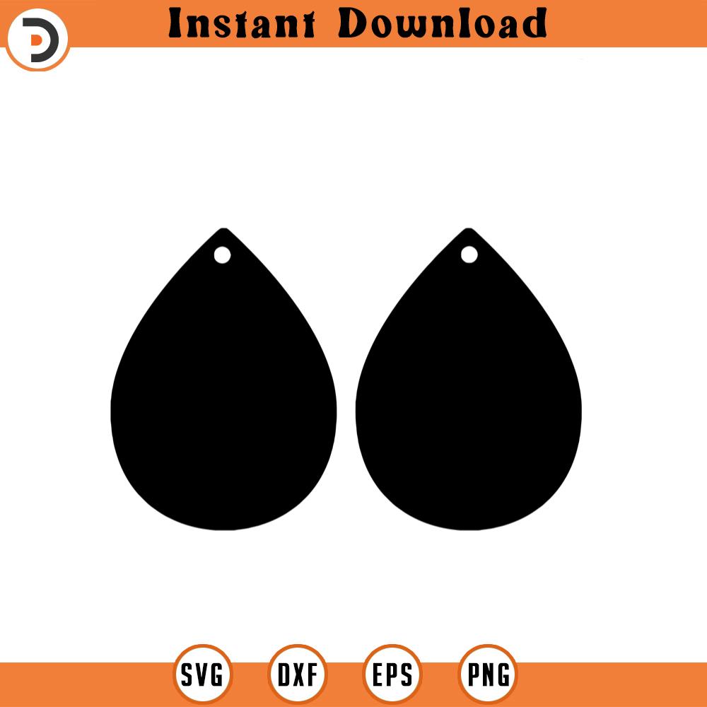 Teardrop Earring svg, Earrings SVG, svg, png, dxf, jpeg, Dig | Inspire ...