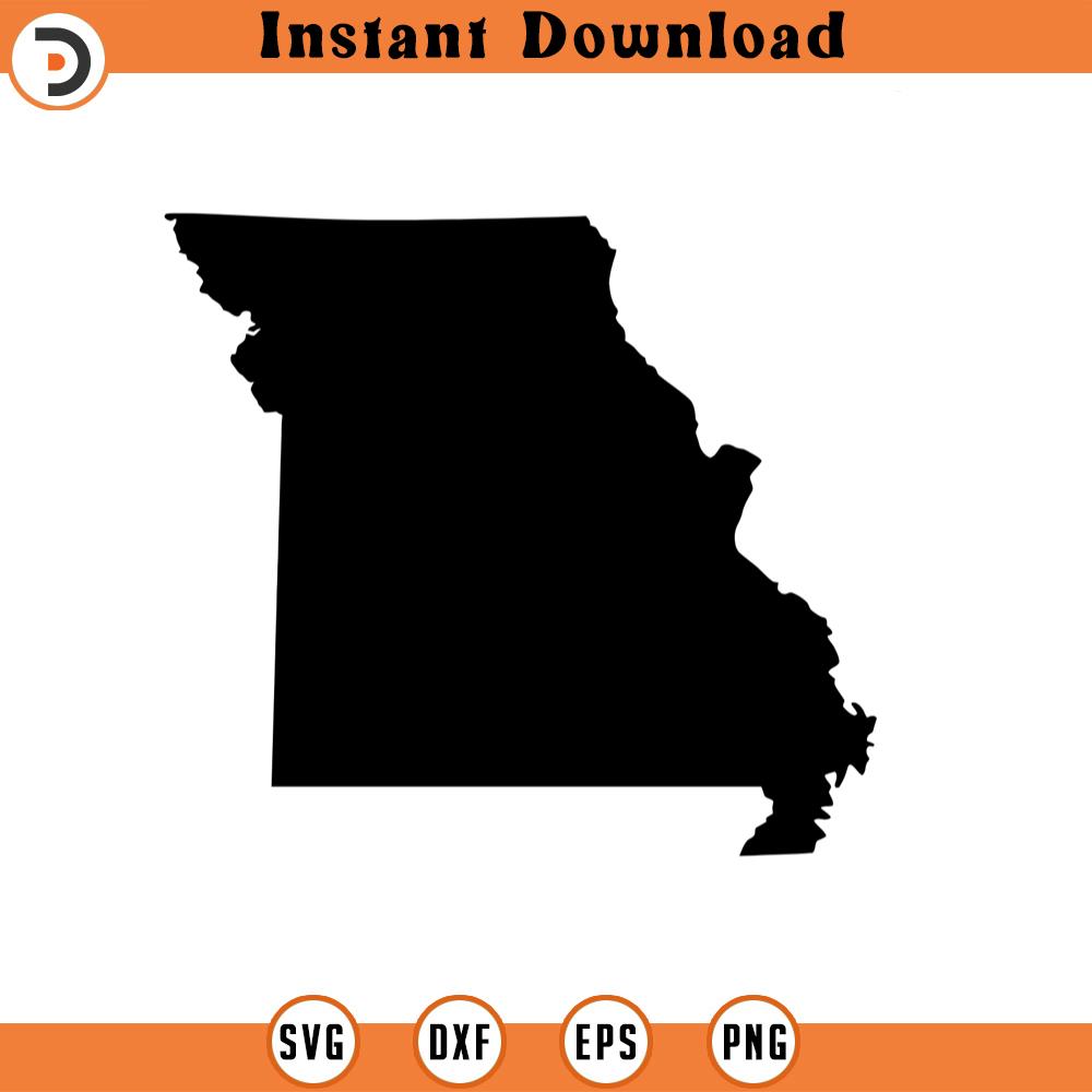 Missouri SVG, State svg, United States, Shape, svg, png, dxf | Inspire ...