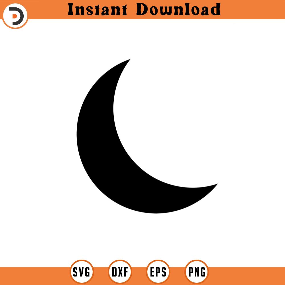 Moon SVG, celestial, Shape, svg, png, dxf, jpeg, Digital Dow | Inspire ...