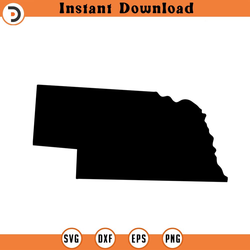 Nebraska SVG, State svg, United States, Shape, svg, png, dxf | Inspire ...