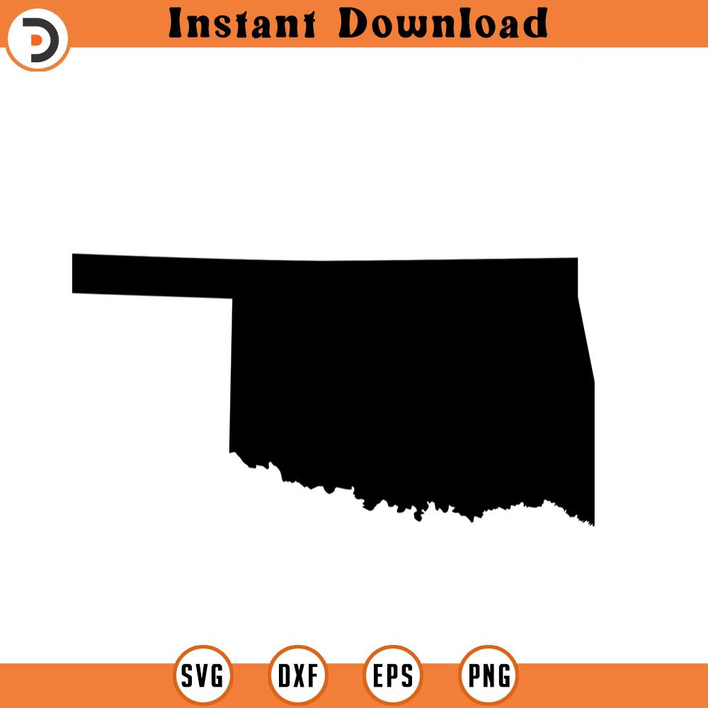 Oklahoma SVG, State svg, United States, Shape, svg, png, dxf | Inspire ...