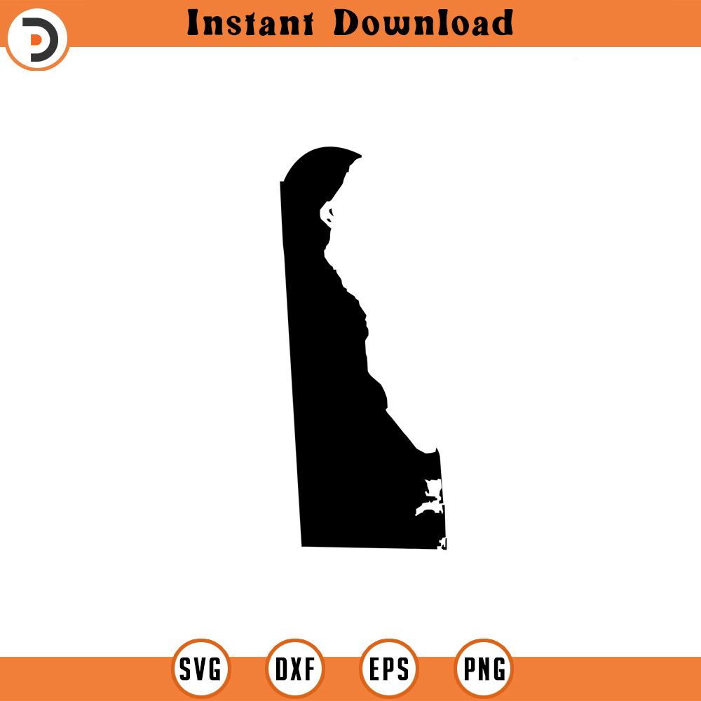 Delaware SVG, State svg, United States, Shape, svg, png, dxf | Inspire ...