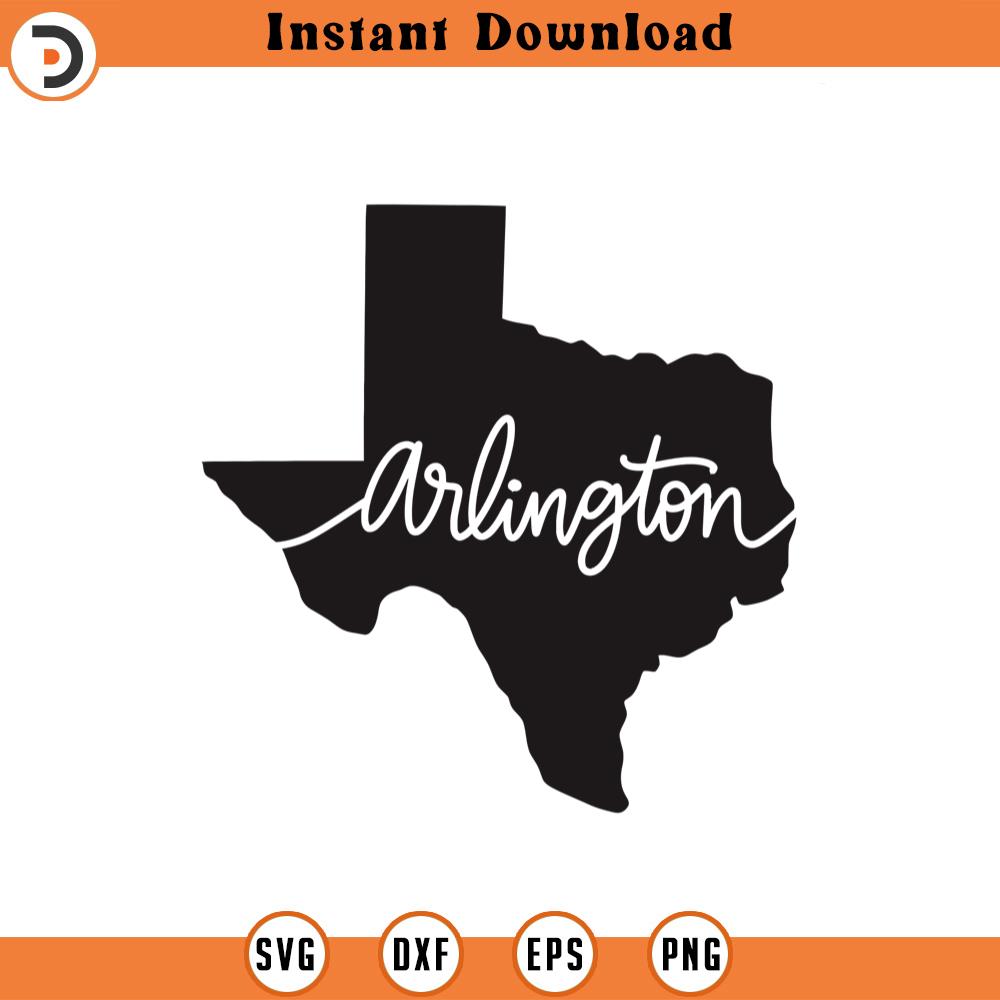 Arlington City SVG, Texas Svg, Texas Clipart, Texas Silhouet | Inspire ...
