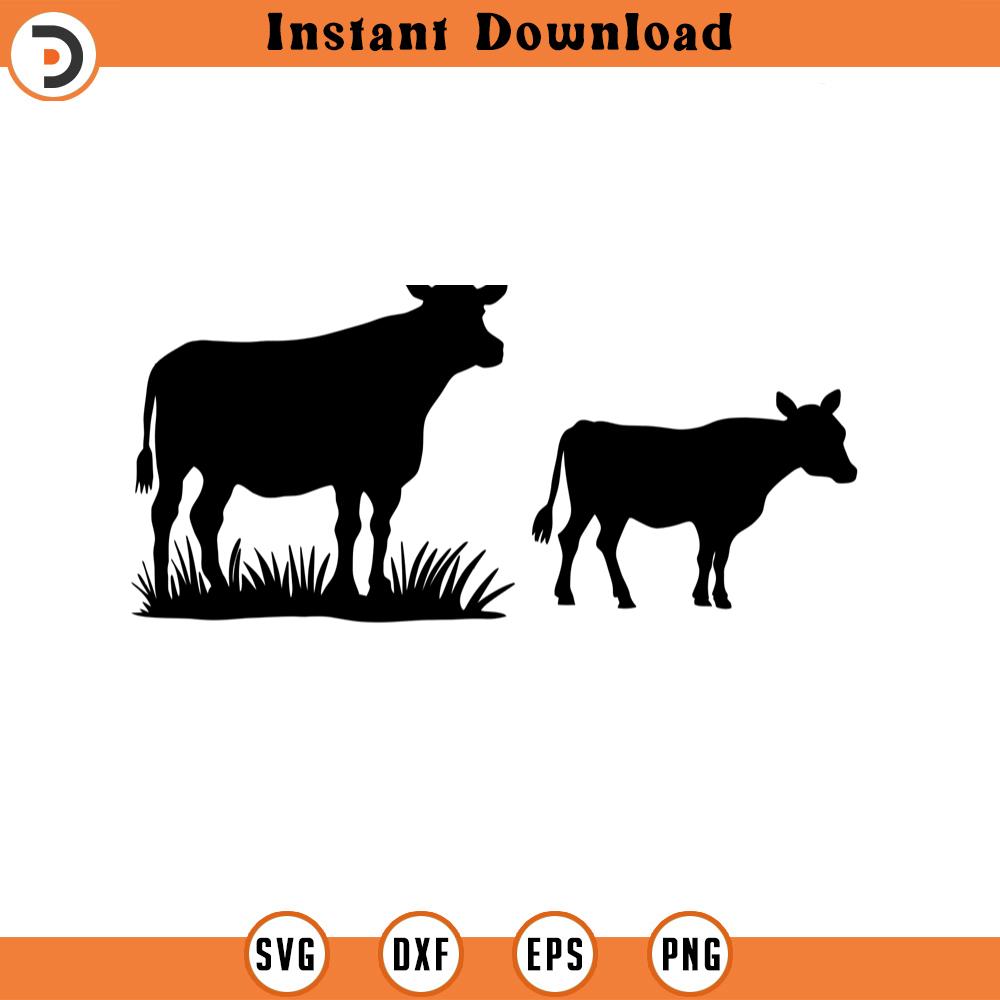 Cow Mini Svg Bundle, Cow SVG, Farmanimals svg, Animals svg, | Inspire ...