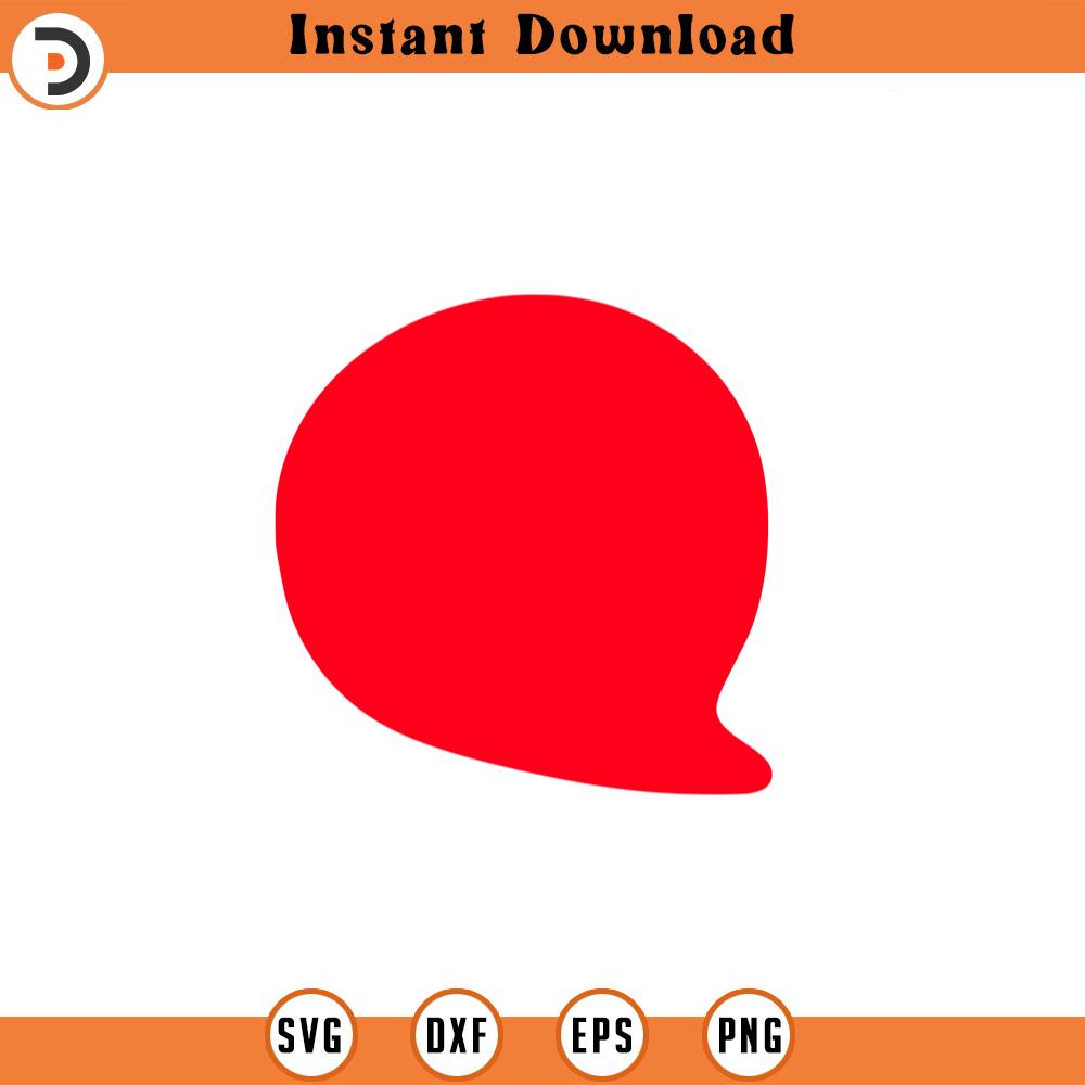 Red Chat Bubble SVG, Chat Bubble SVG, Call Out SVG, Conversa - Inspire ...
