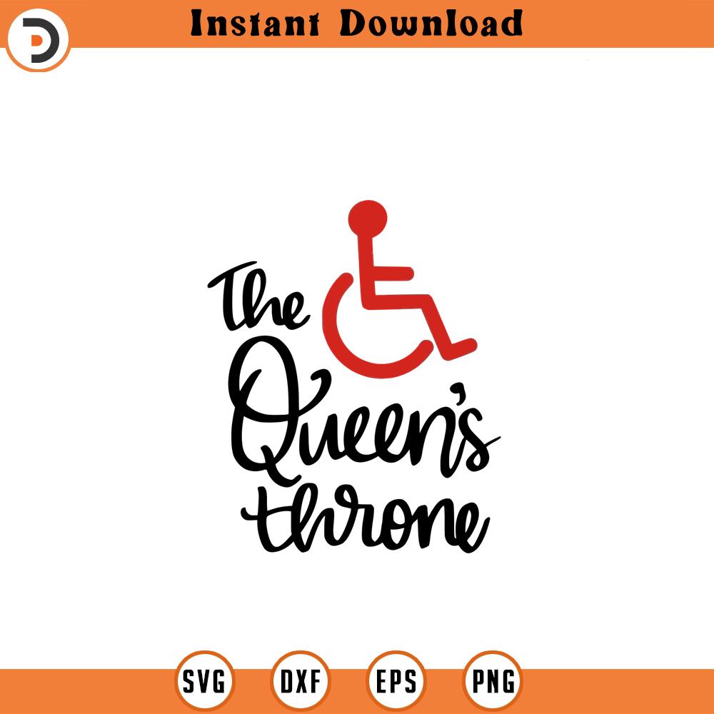 The Queen's Throne Svg, Wheelchair Svg, Handicap Svg, Disabi | Inspire ...