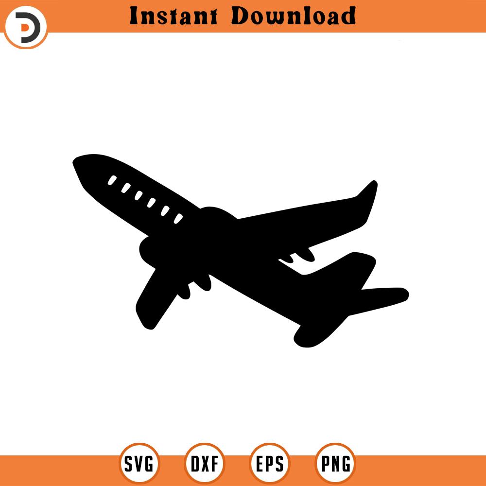 Airplane Silhouette SVG, Travel SVG, Vacation SVG, Airplane | Inspire ...