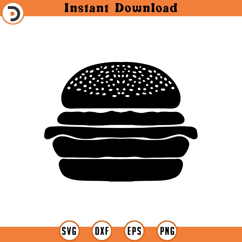 Hamburger SVG, Burger SVG, Cheese Burger SVG, Burger Bun svg | Inspire ...