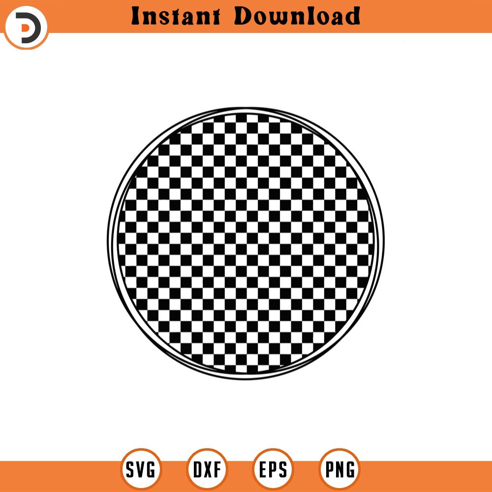 Checkered Circle Svg, Checkered Pattern Svg, Scribble Doodle | Inspire ...