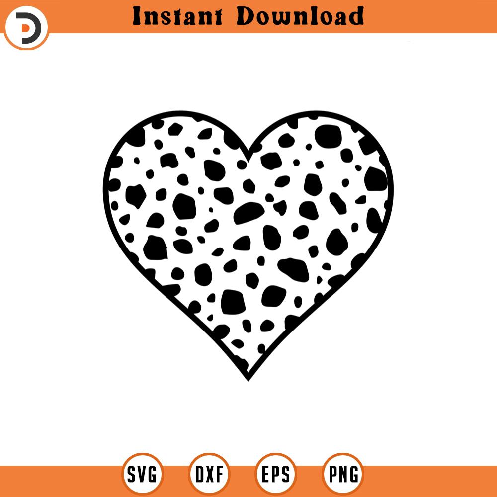Dalmatian Heart Svg, Dalmatian Spots Png, Dalmatian Dog, Dal | Inspire ...