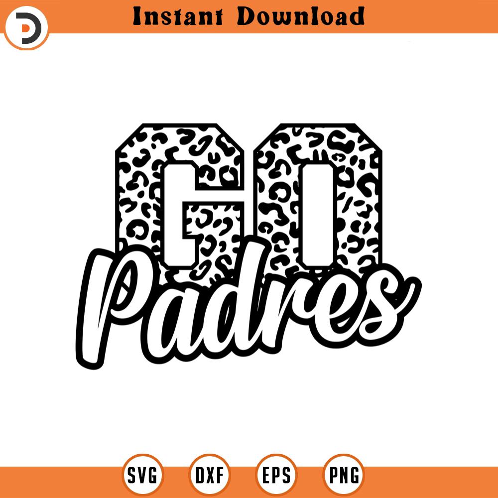 Go Padres Leopard Svg, Go Padres Football Svg, Run Padres Sv | Inspire ...