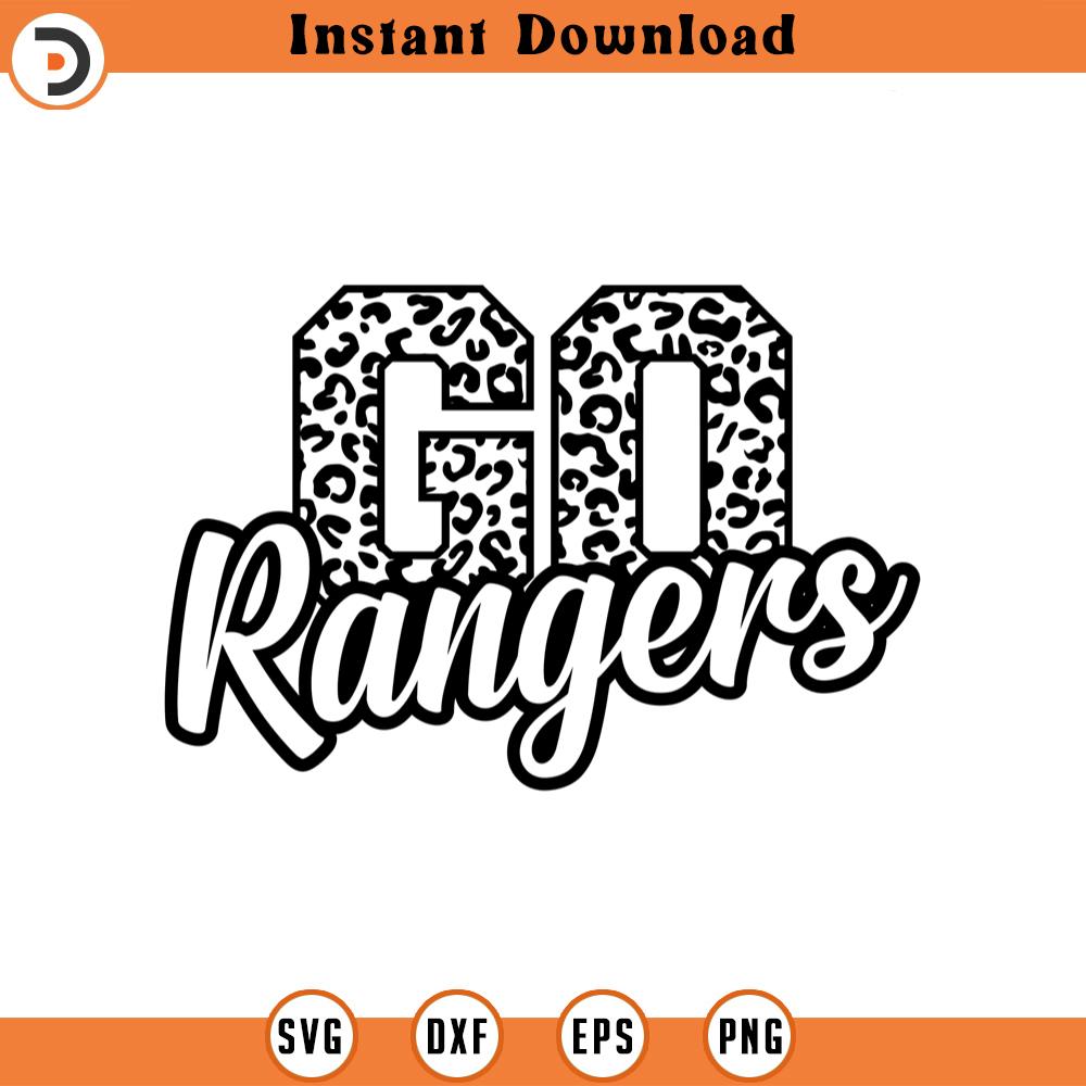 Go Rangers Leopard Svg, Go Rangers Football Svg, Run Rangers | Inspire ...