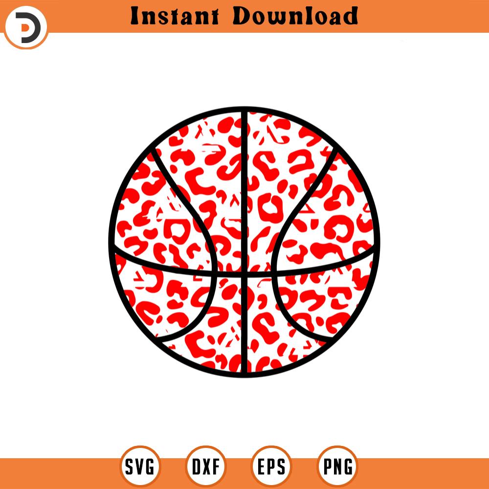 Leopard Basketball Svg, Leopard Print Svg, Basketball Mom Sv | Inspire ...