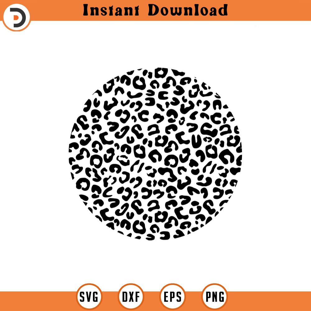 Leopard Circle Svg, Leopard Circle Monogram, Leopard Print S | Inspire ...
