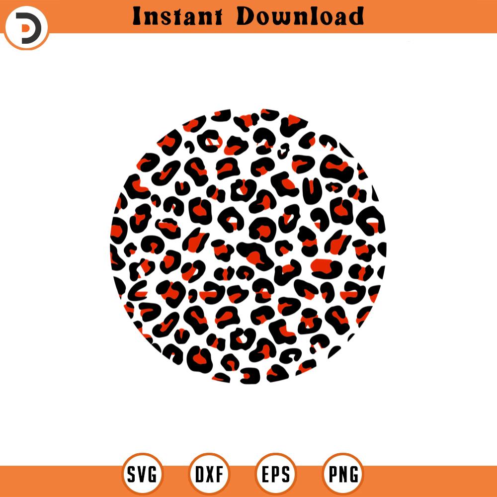 Leopard Circle Svg, Leopard Print Svg, Leopard Circle Monogr | Inspire ...