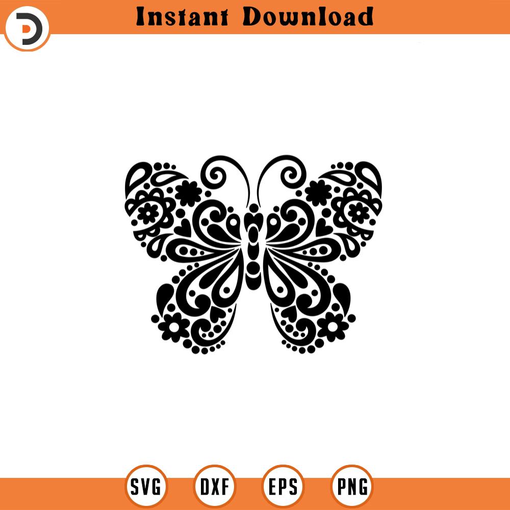 Butterfly svg butterfly clipart Boho svg clipart Boho butter | Inspire Uplift