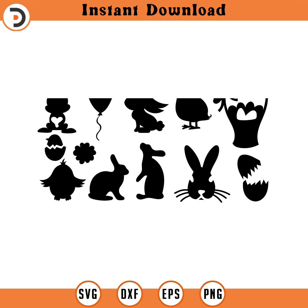 Easter Rabbit SVG, easter clipart, easter svg,Rabbit Cut fil | Inspire ...