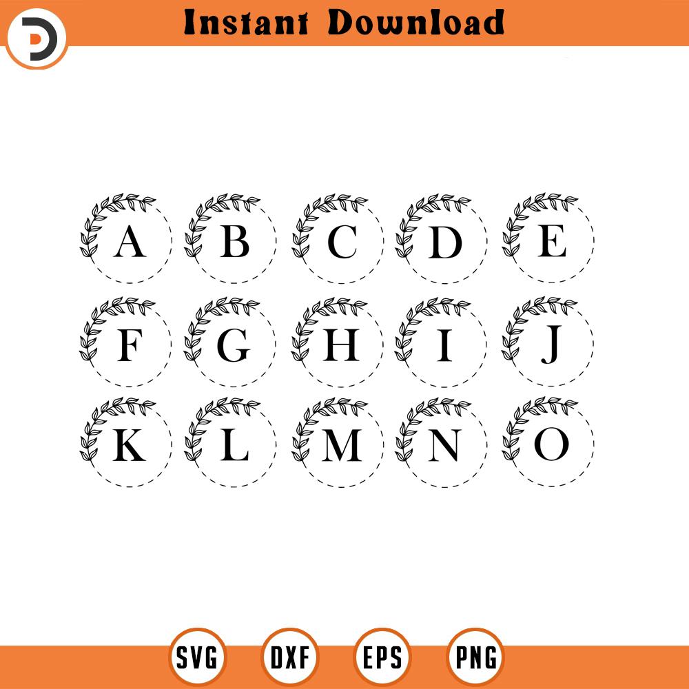 Split Monogram SVG Bundle Frame Svg Bundle Monogram Frame Al | Inspire ...