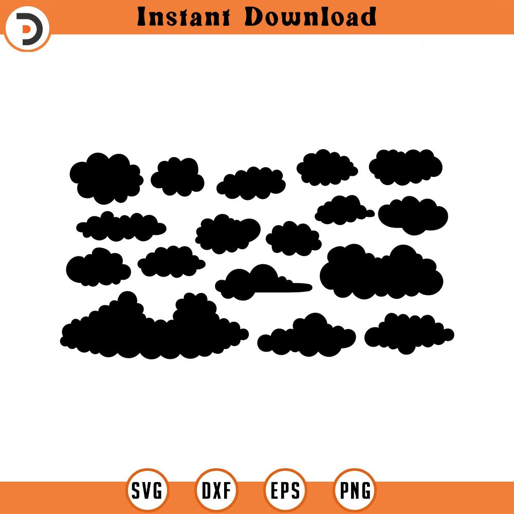 Shape Cloud Clipart | Inspire Uplift