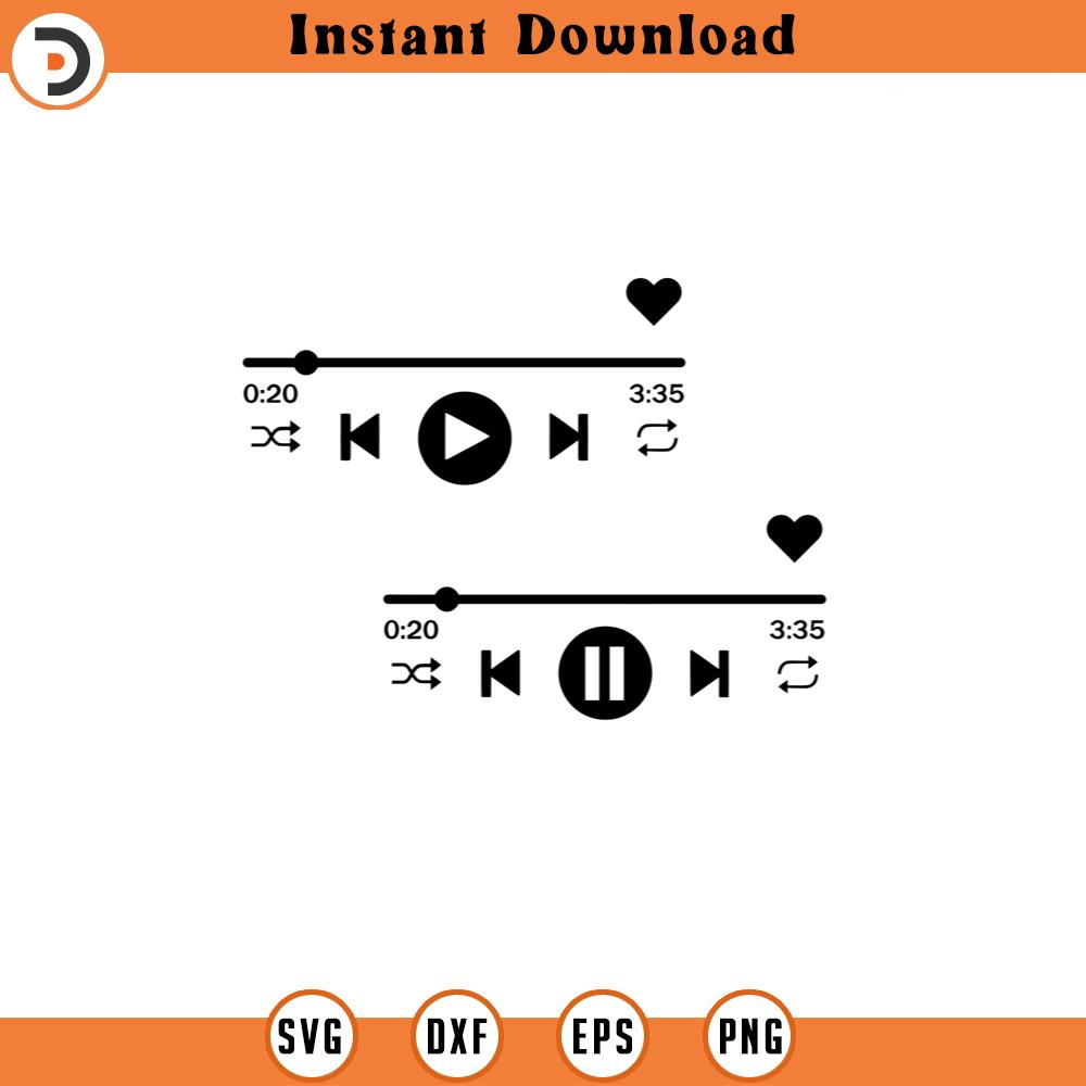 music player svg - Inspire Uplift