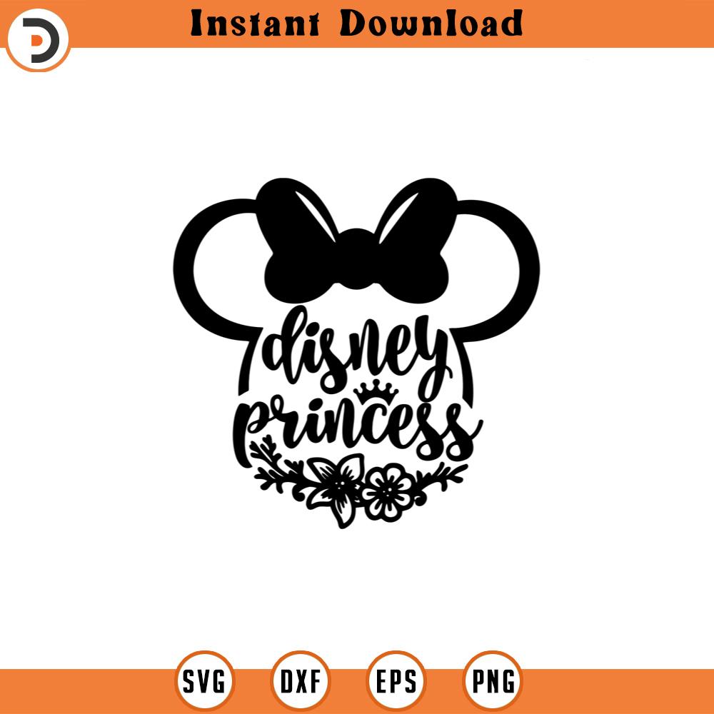 Mouse Princess Svg, Disneyland Princess Svg, Mouse head svg, | Inspire ...