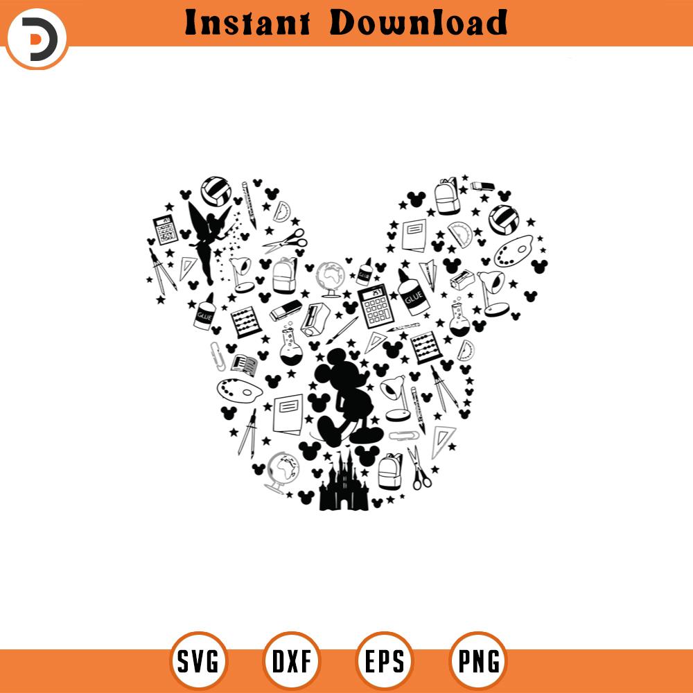 mickey mouse class,Svg Mickey Mouse silhouette Png, Cartoon | Inspire ...
