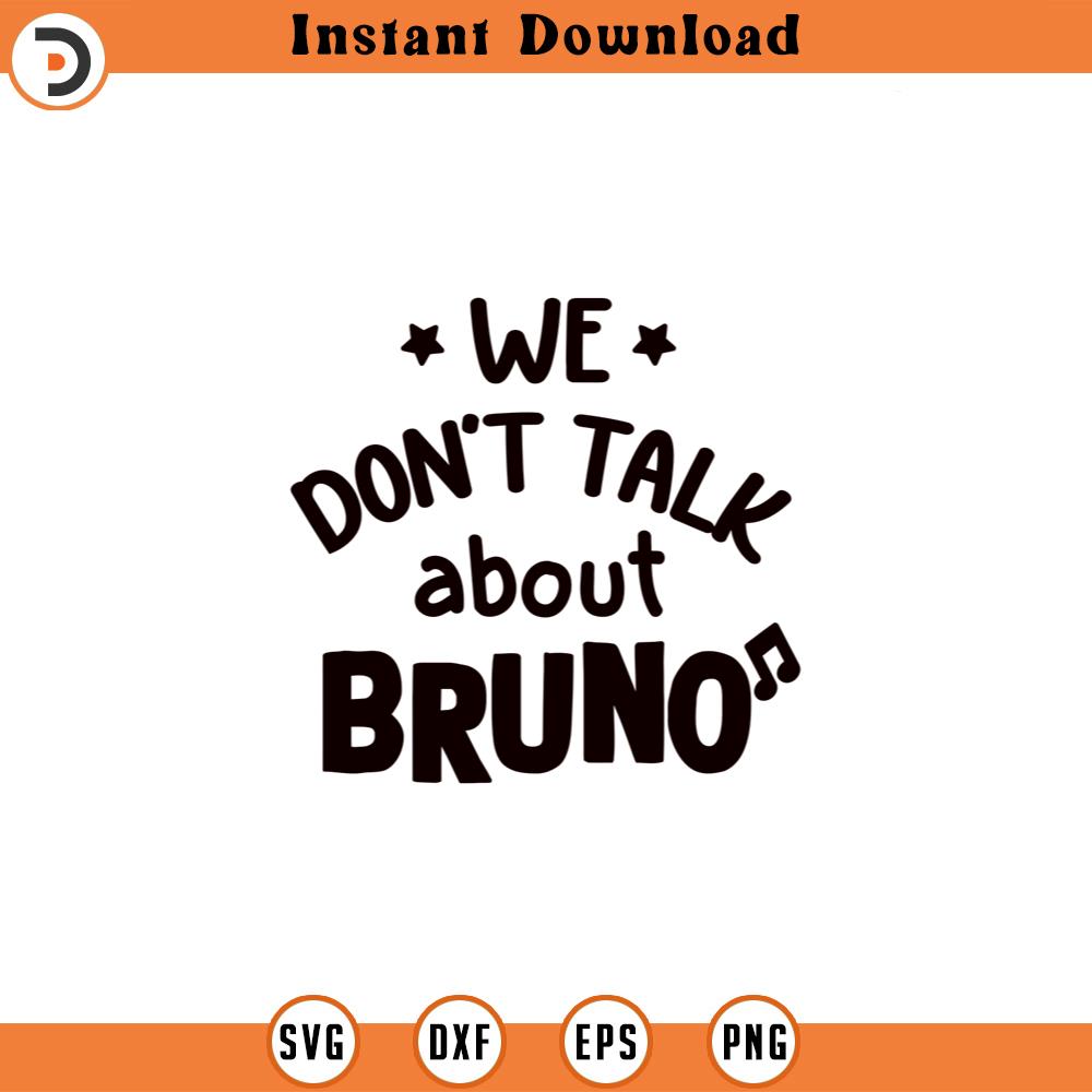 Encanto SVG Bruno png clipart We dont talk about Bruno cut f | Inspire ...
