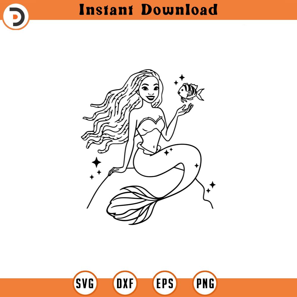 Ariel The little mermaid black SVG , african american prince | Inspire ...