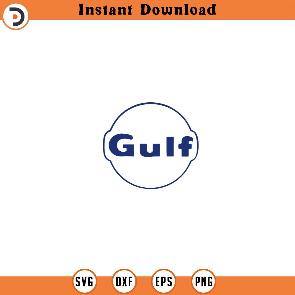 Layered Vintage Gulf Oil Racing svg dxf eps png | Inspire Uplift