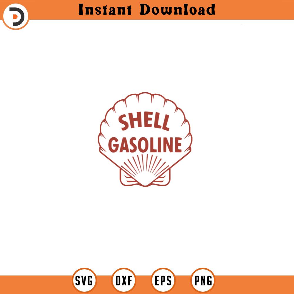 Layered Vintage Shell Gasoline svg dxf eps png | Inspire Uplift
