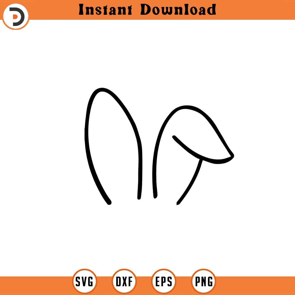Bunny Ears SVG, Easter SVG, Easter Bunny SVG, Rabbit Ears Sv | Inspire ...