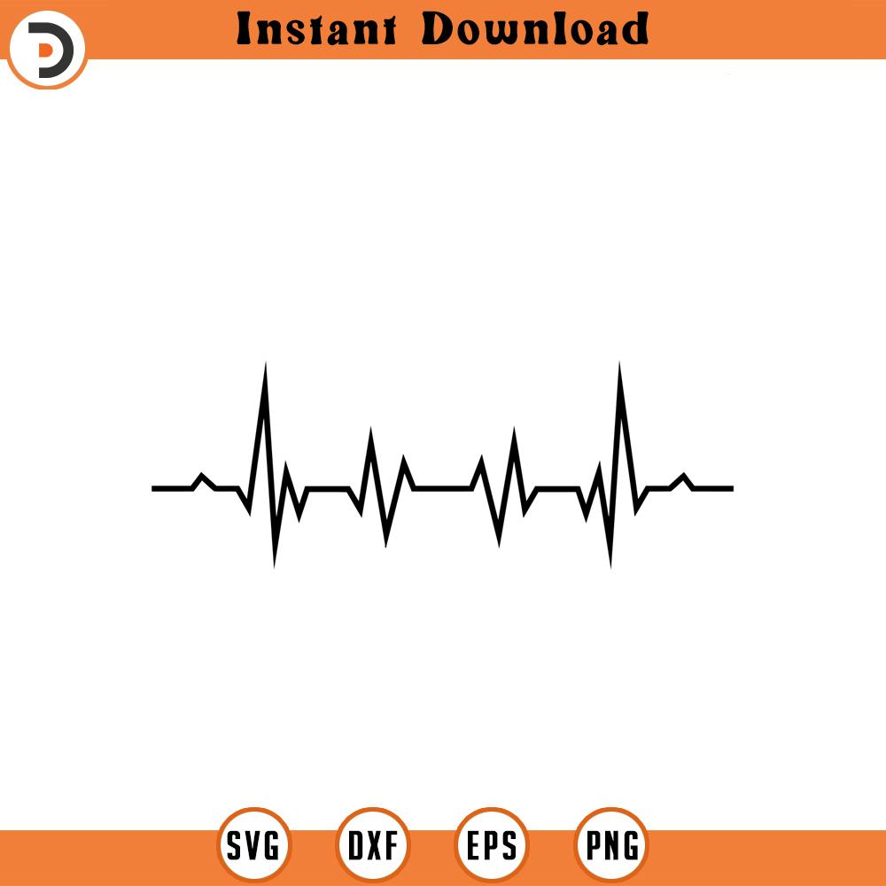 Heart beat svg ,Ekg svg ,Heartbeat svg, Heartbeat clipart, H | Inspire ...